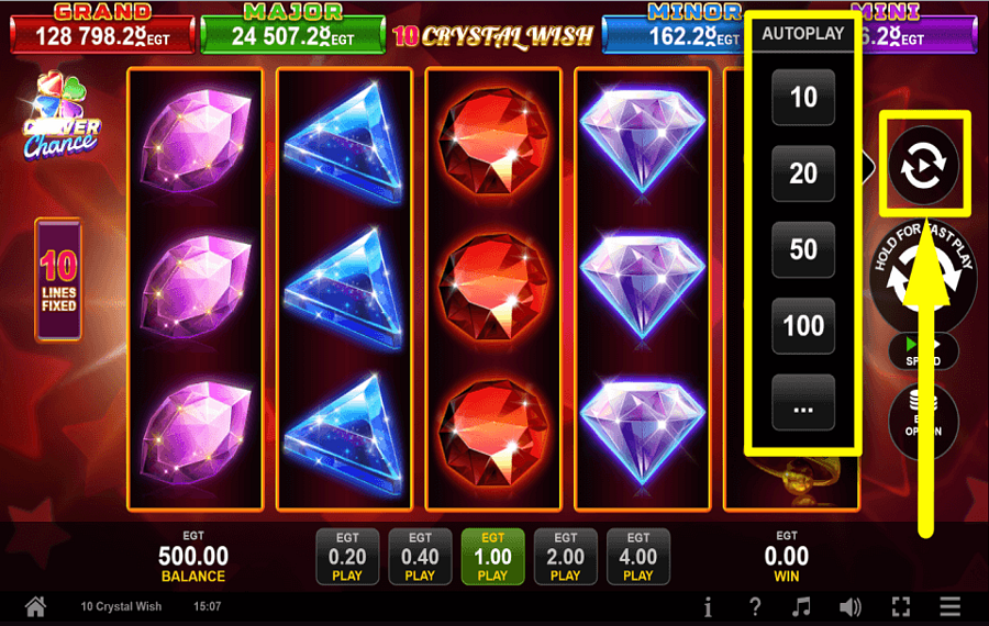 10 Crystal Wish Slot by EGT Digital | Play for Free