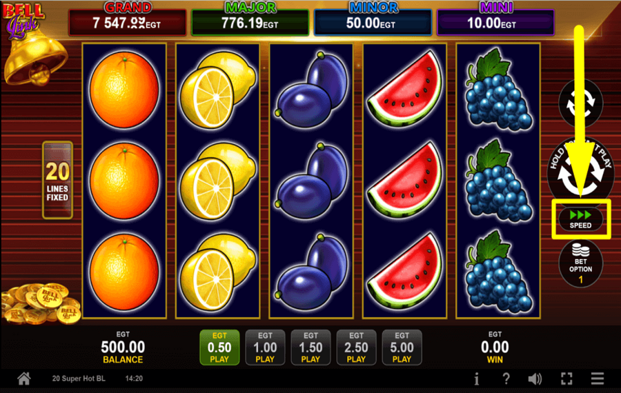 20 Super Hot Bell Link Spielautomat von EGT Digital | Kostenlos spielen