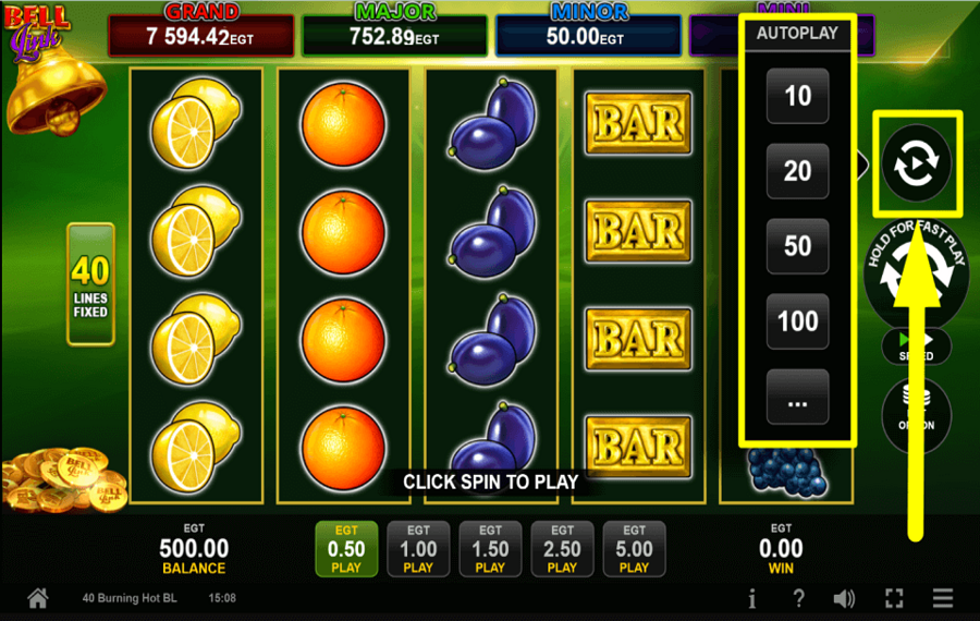 40 Burning Hot Bell Link Slot by EGT Digital | Play for Free