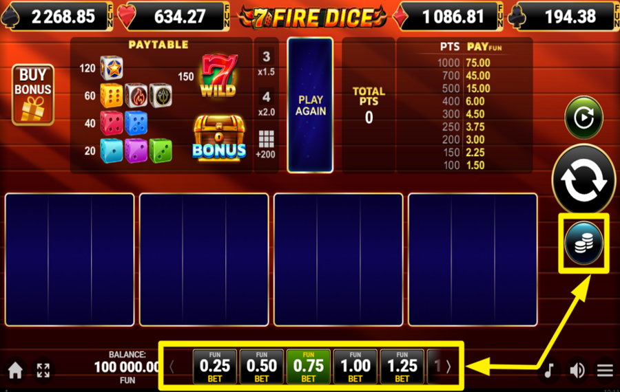 7 Fire Dice Slot by Amusnet Interactive | Play for Free