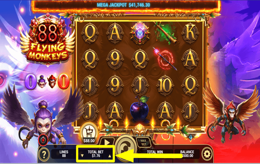 88 Flying Monkeys Slot by Arrows Edge | Play for Free