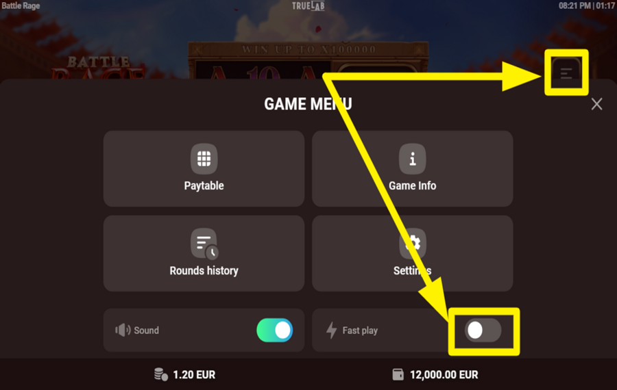 Battle Rage Slot by TrueLab | Play for Free