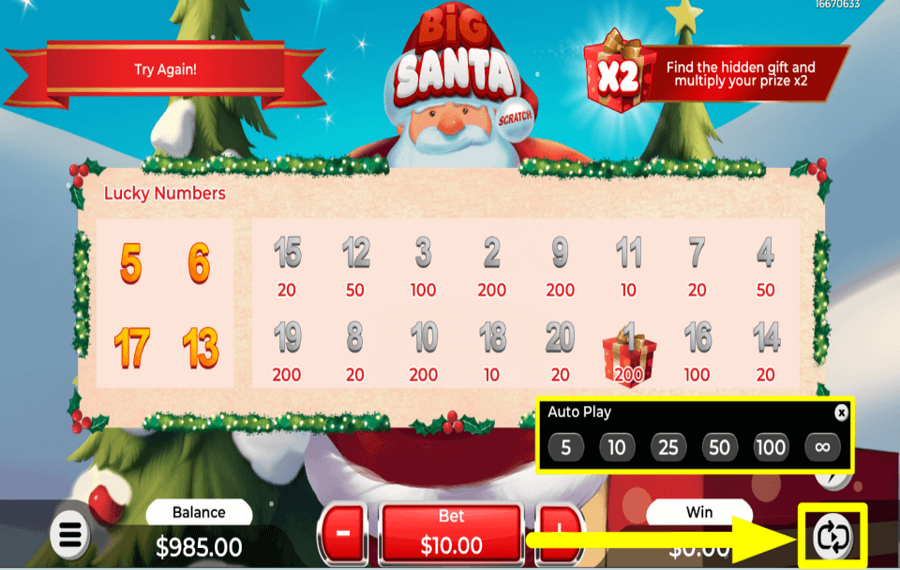 Big Santa Scratch by Mobilots | Play for Free