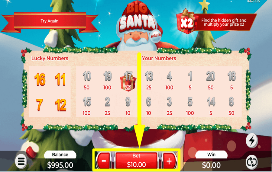 Big Santa Scratch by Mobilots | Play for Free