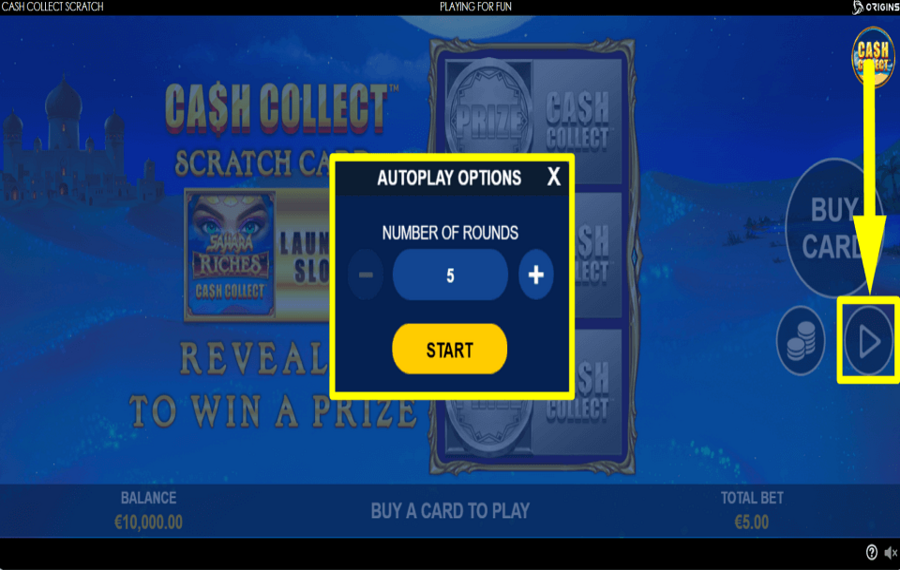 Cash Collect Scratch Card by Playtech | Play for Free