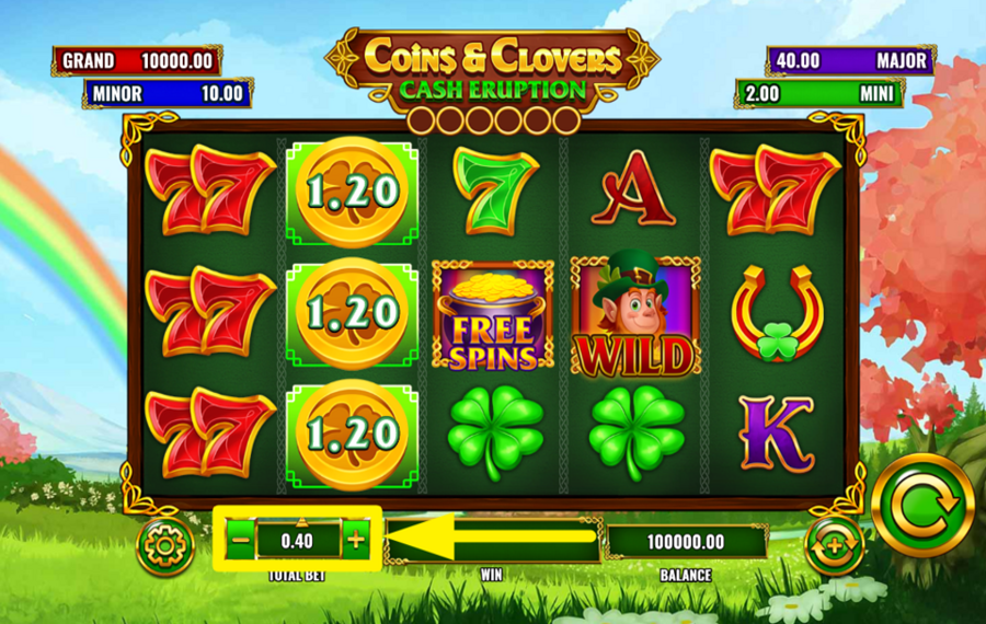 Cash Eruption Coins And Clovers Slot by IGT | Play for Free