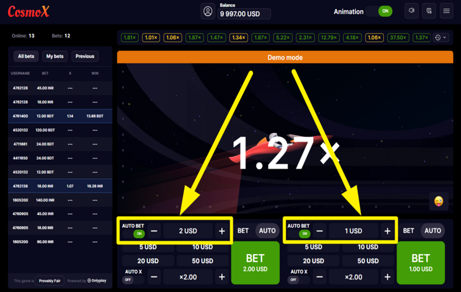 CosmoX by Onlyplay | Play for Free