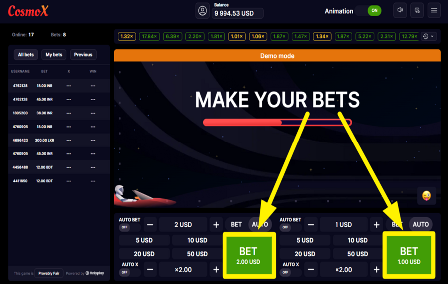 CosmoX by Onlyplay | Play for Free