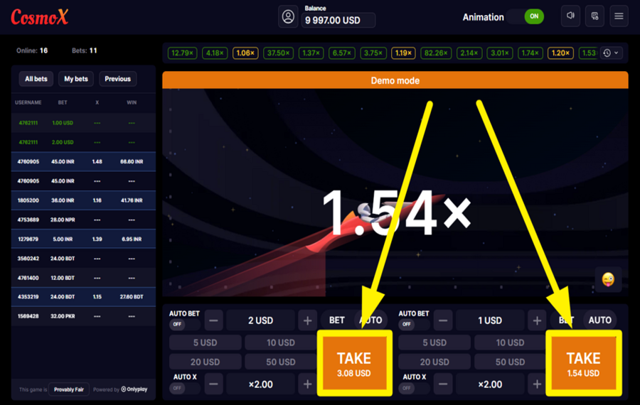 CosmoX by Onlyplay | Play for Free