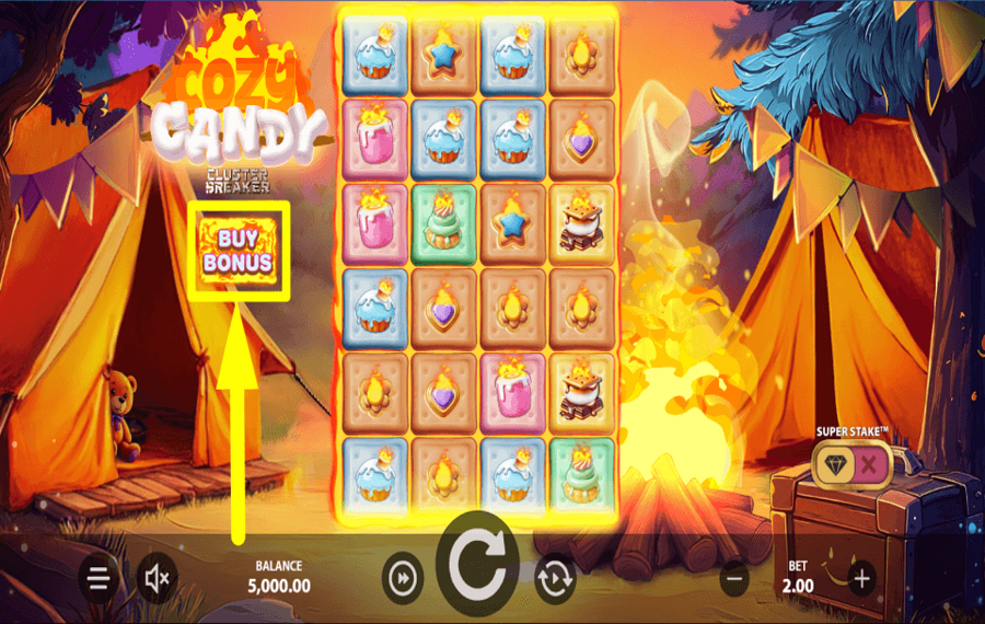 Cozy Candy Clusterbreaker Slot by StakeLogic | Play for Free