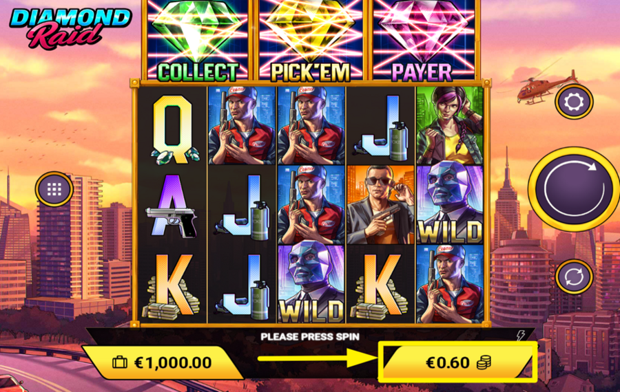 Machine à Sous Diamond Raid par Amigo Gaming | Jouer gratuitement