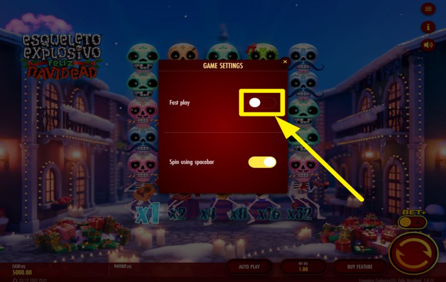 Esqueleto Explosivo Feliz Navidead Slot by Thunderkick | Play for Free