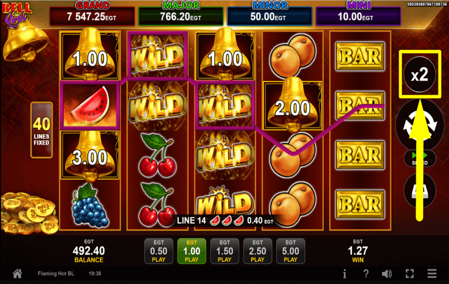 Flaming Hot Bell Link Spielautomat von EGT Digital | Kostenlos spielen