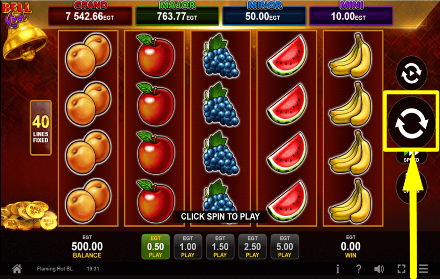 Flaming Hot Bell Link Spielautomat von EGT Digital | Kostenlos spielen