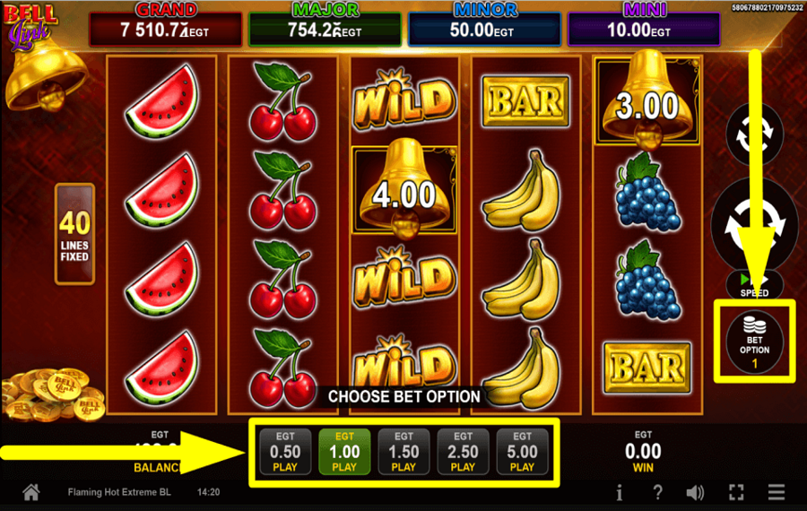 Flaming Hot Extreme Bell Link Slot by EGT Digital | Play for Free
