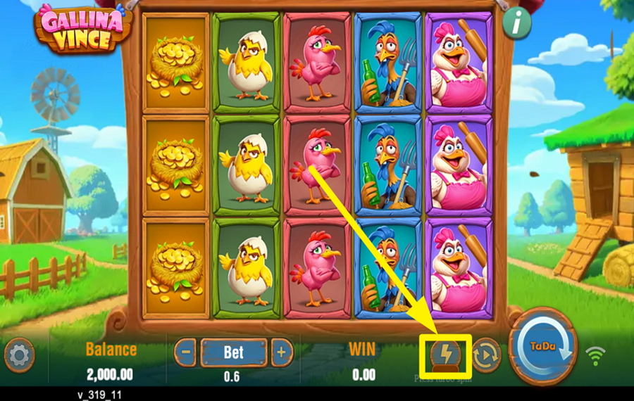 Gallina Vince Slot by TaDa Gaming | Play for Free