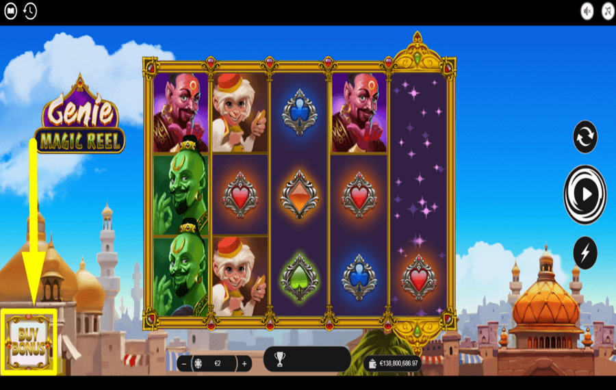 Genie Magic Reel Slot by Spinoro | Play for Free