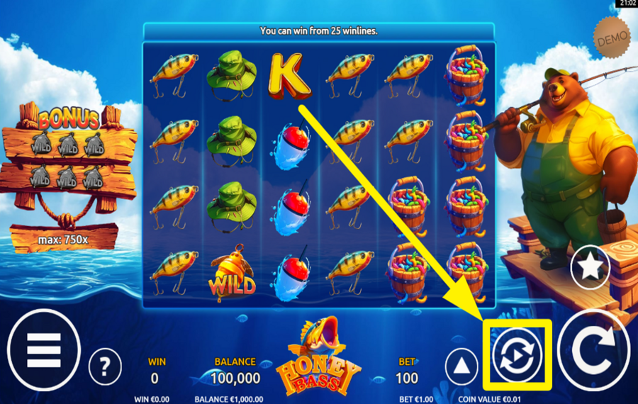 Machine à Sous Honey Bass par Air Dice | Jouer gratuitement