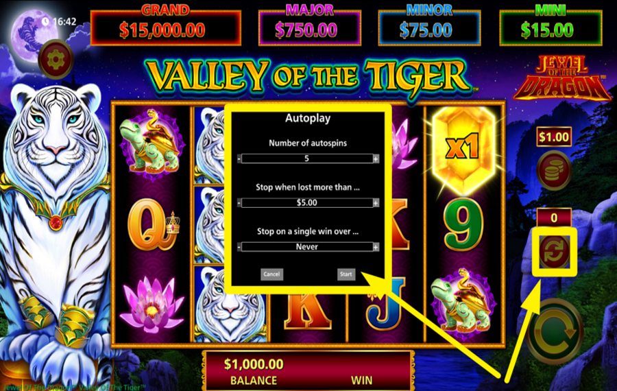 Jewel Dragon Valley Of The Tiger Slot by Light And Wonder | Play for Free
