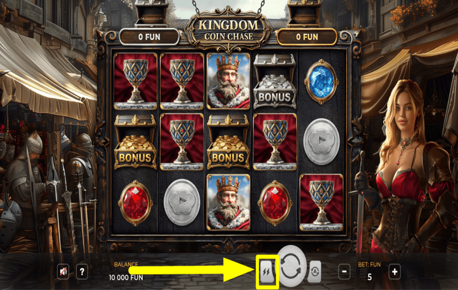 Kingdom Coin Chase Slot by DreamPlay | Play for Free