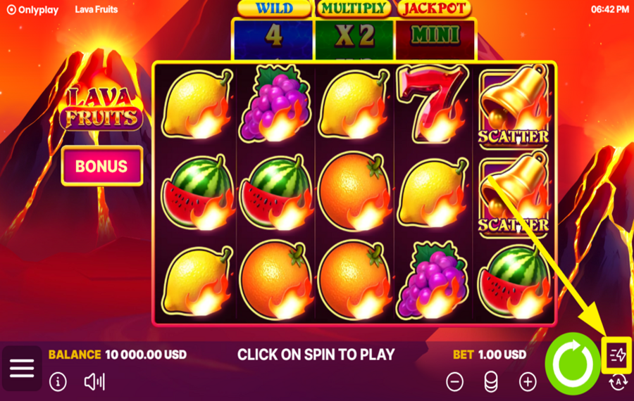 Lava Fruits Slot by Onlyplay | Play for Free