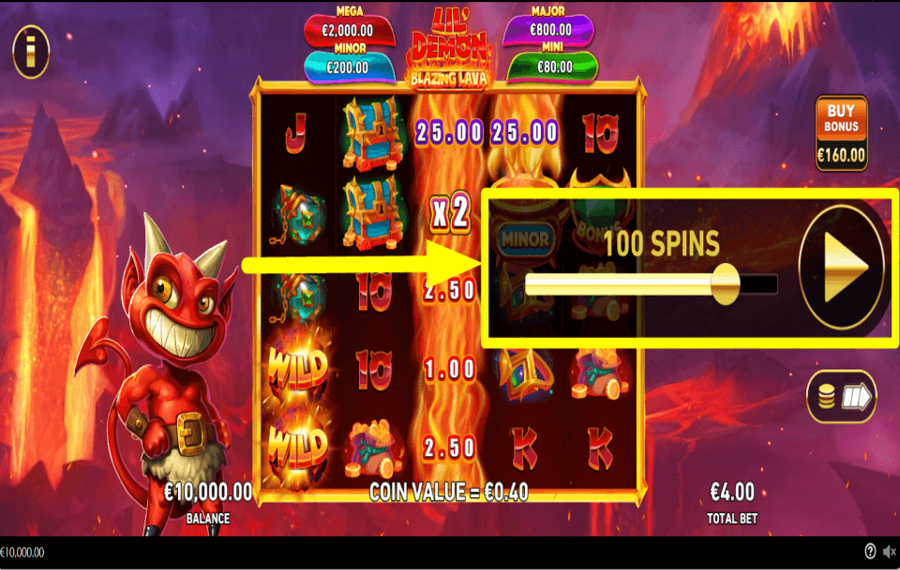 Lil Demon Blazing Lava Slot by Playtech | Play for Free (RTP: 95.78%)