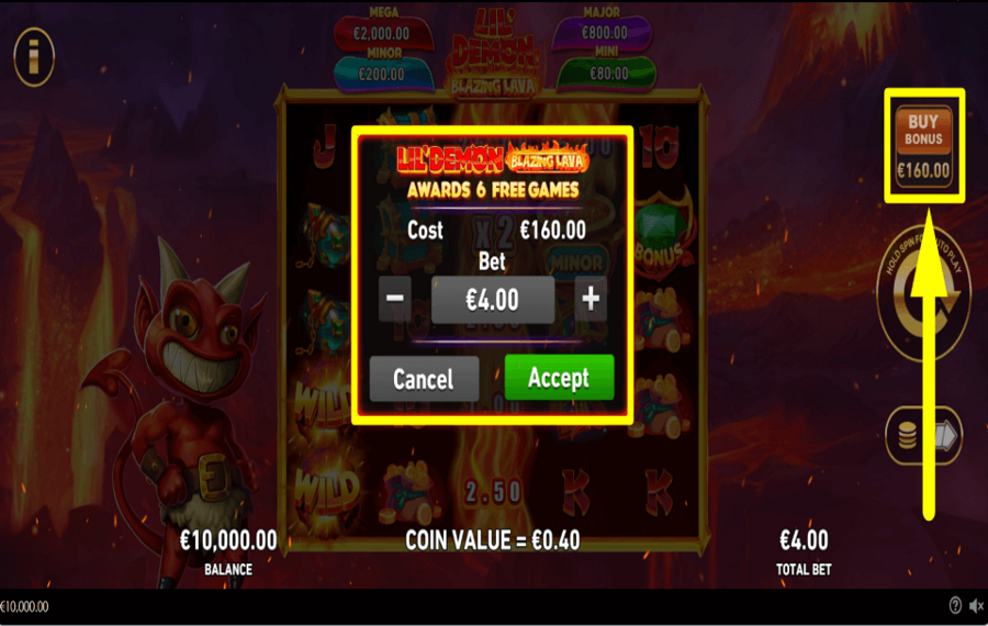 Lil Demon Blazing Lava Slot by Playtech | Play for Free (RTP: 95.78%)