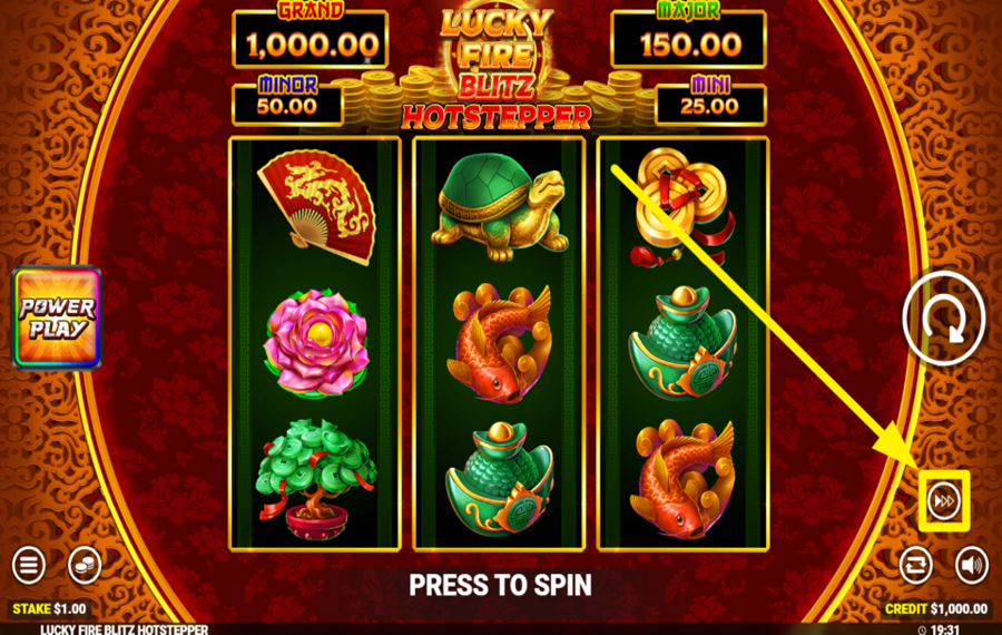 Lucky Fire Blitz Hotstepper Slot by Blueprint Gaming | Play for Free (RTP: 95%)