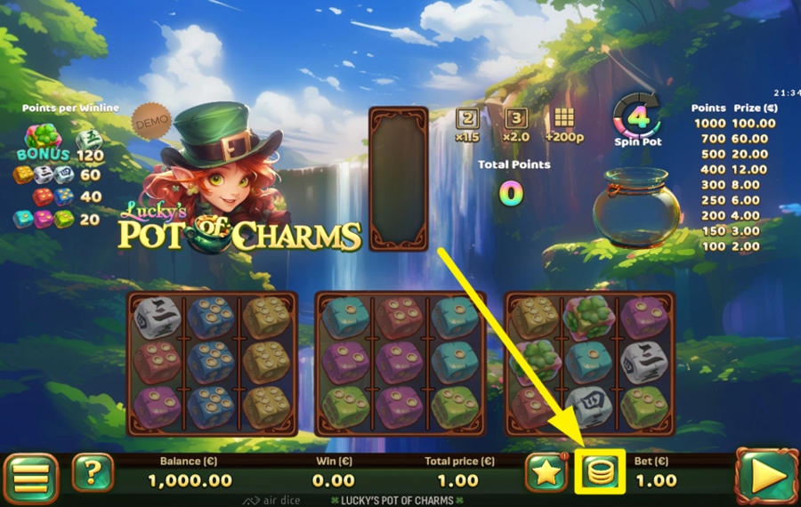 Luckys Pot Of Charms von Air Dice | Kostenlos spielen