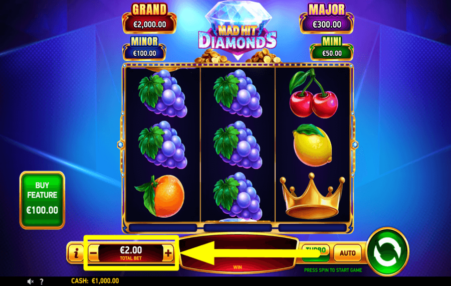 Mad Hit Diamonds Slot by Ruby Play | Play for Free (RTP: 96.38%)