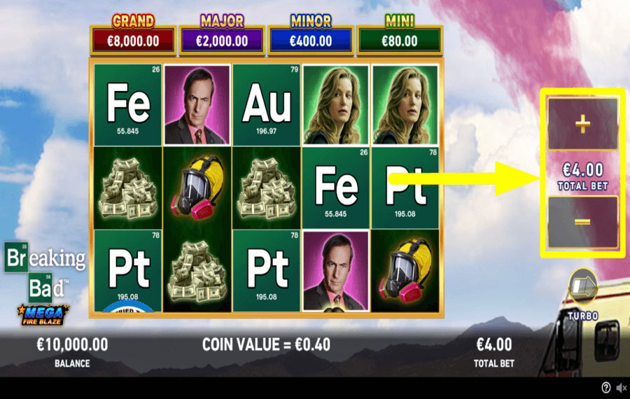 Mega Fire Blaze Breaking Bad Slot by Playtech | Play for Free