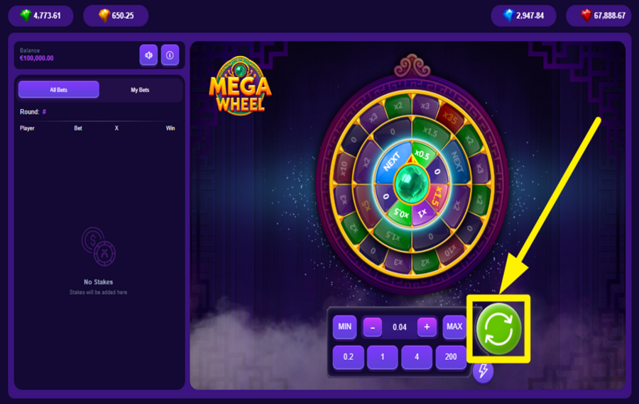 Mega Wheel by PopOk Gaming | Play for Free