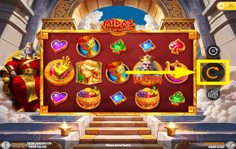 Midas Hand Of Fortune Slot by Mancala Gaming | Play for Free