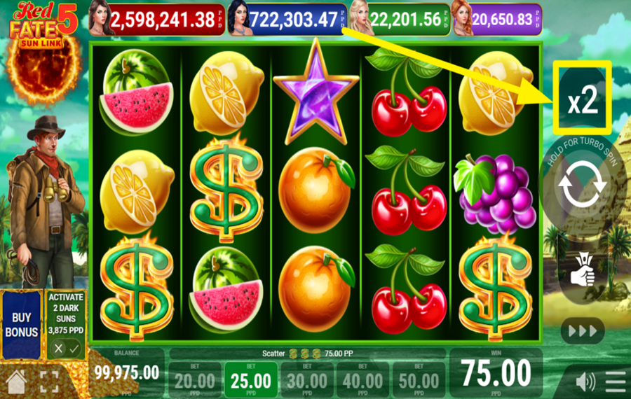 Red Fate 5 Sun Link Slot di PatePlay | Gioca gratis