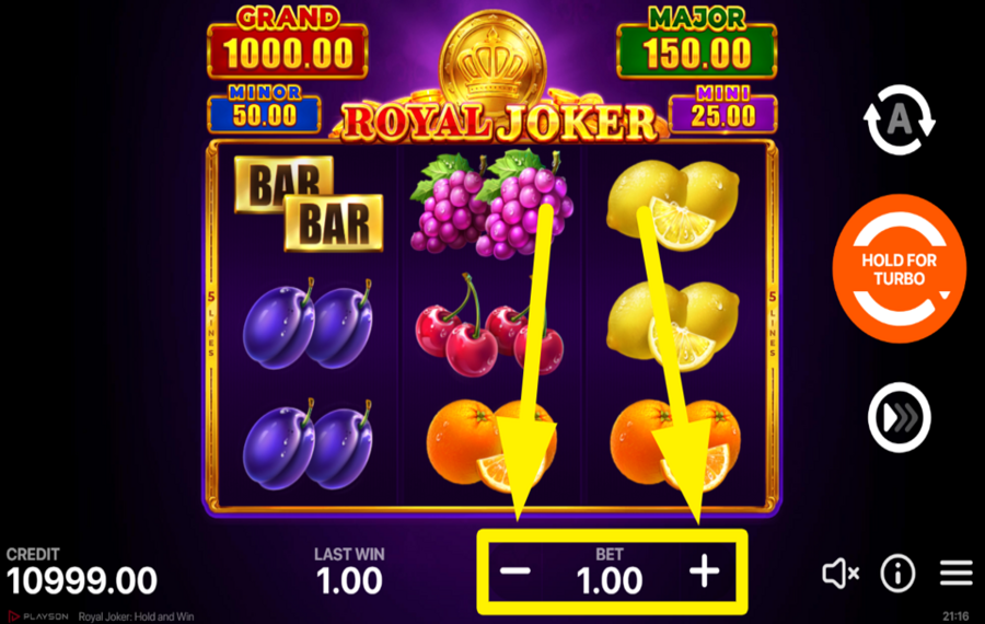 Royal Joker Hold And Win Slot by Playson | Play for Free