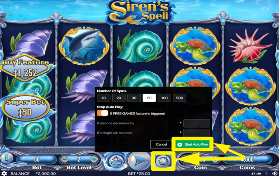 Sirens Spell Slot by Habanero | Play for Free