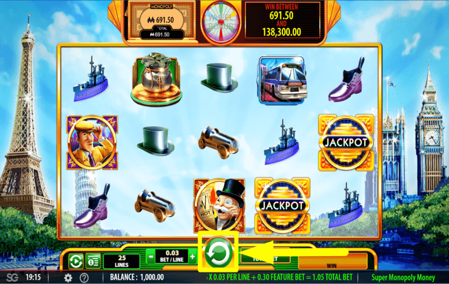 Super Monopoly Money Slot by WMS Gaming | Play for Free