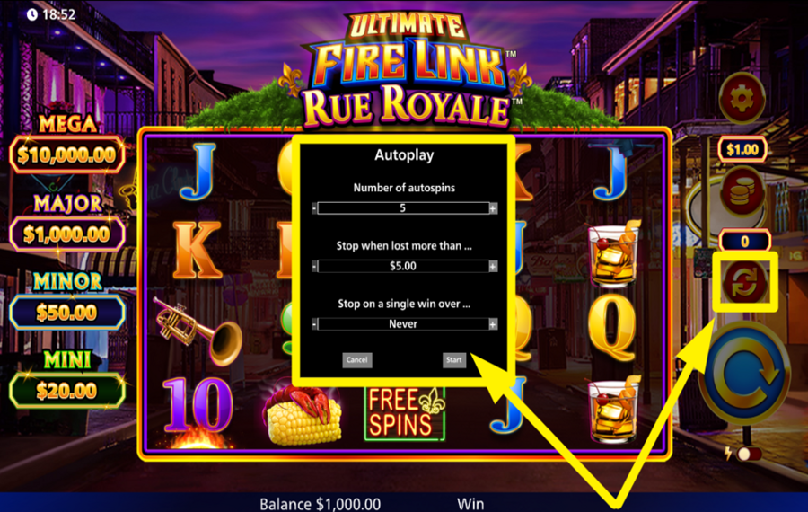Ultimate Fire Link Rue Royale Slot by Light And Wonder | Play for Free