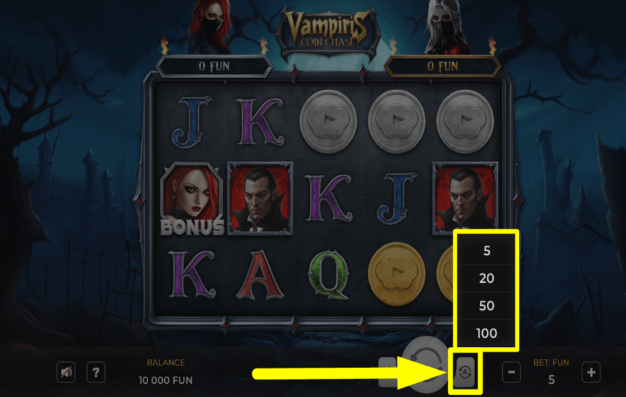 Vampiris Coin Chase Slot by DreamPlay | Play for Free