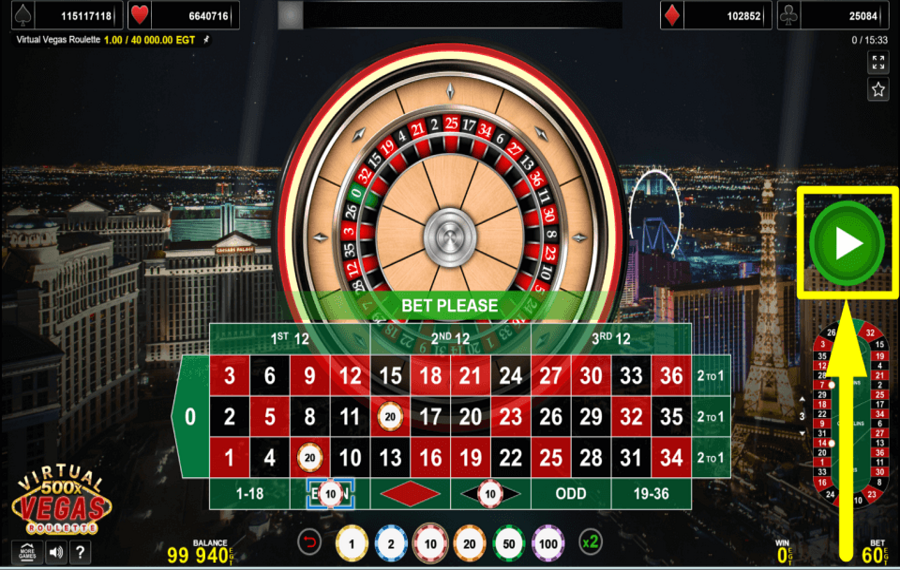 Virtual Vegas Roulette by Amusnet Interactive | Play for Free