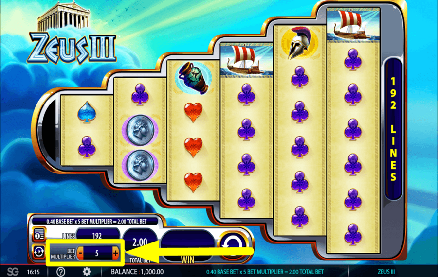 Zeus III Slot by WMS Gaming | Play for Free