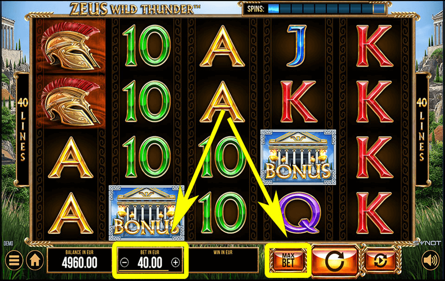 Слот Zeus Wild Thunder от SYNOT Games | Играйте Бесплатно