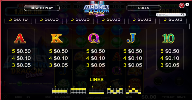 Magnet Storm Dragon Charm Slot by Ainsworth | Play for Free