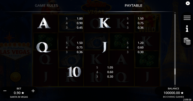 Santa In Vegas Slot by Booming Games | Play for Free