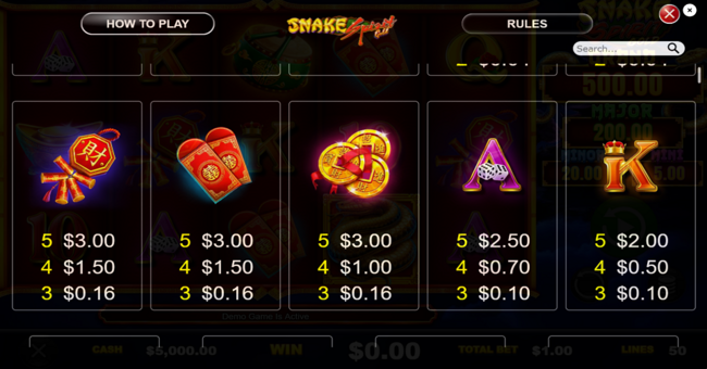 Snake Spirit Gold Slot by Ainsworth | Play for Free