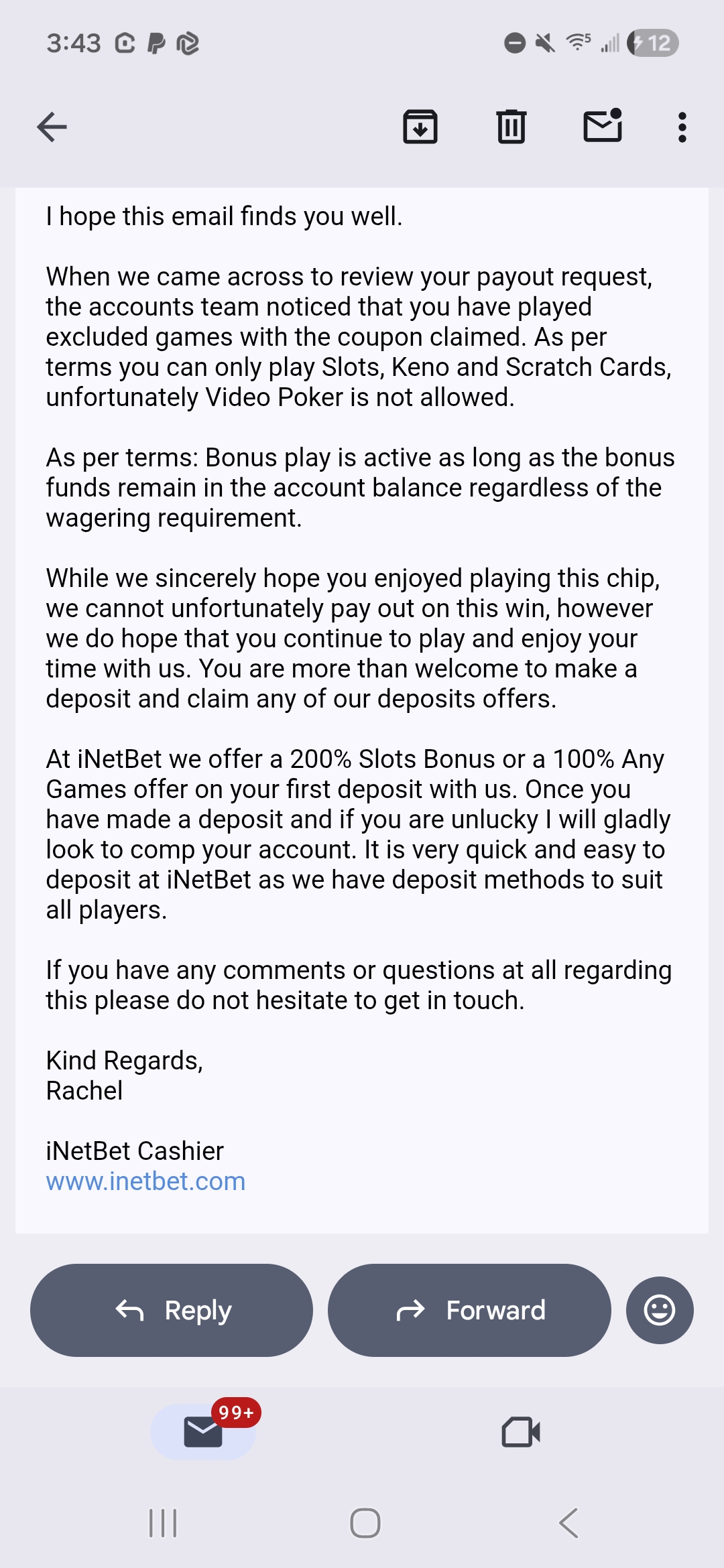 INetBet Casino No Deposit Bonus Codes & Promotions 2026