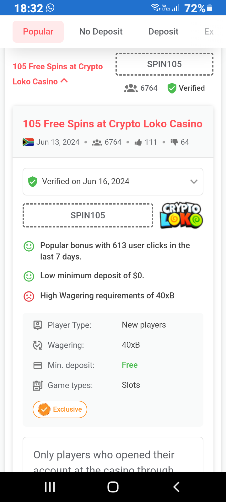 Crypto Loko Casino Bonus Codes & Promotions 2026