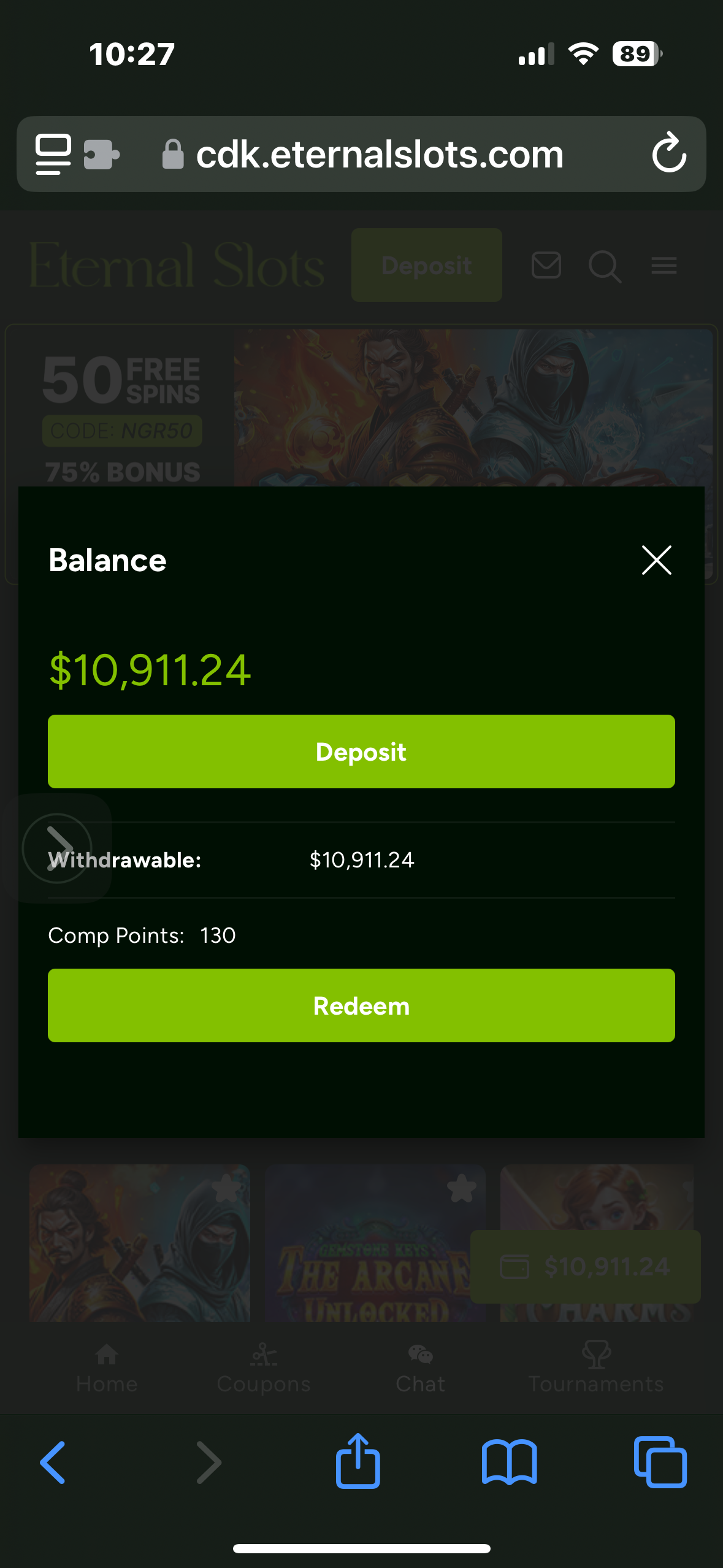 Eternal Slots Casino No Deposit Bonus Codes & Promotions 2025