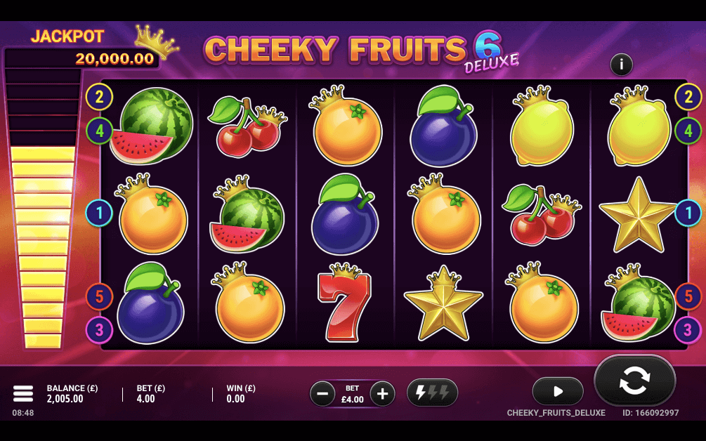 Cheeky Fruits 6 Deluxe Slot by G Games | Play for Free