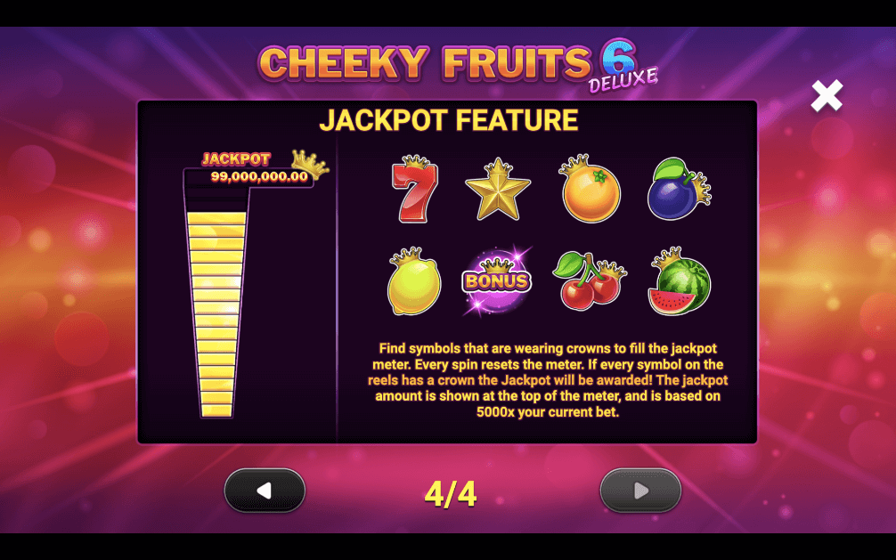 Cheeky Fruits 6 Deluxe Slot by G Games | Play for Free